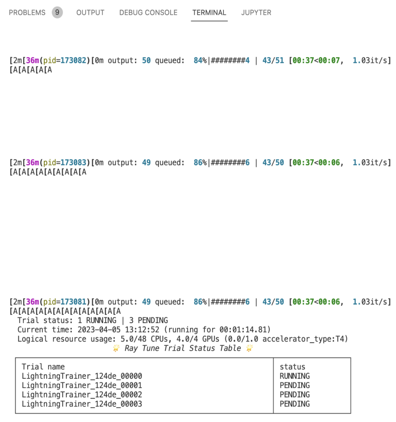 [AIR][DATA] ENABLE_RICH=1 not working properly with Ray Data progress bar · Issue #34114 · ray ...