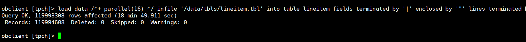 [feat.]: load data丢失数据，没有错误提示 · Issue #1121 · oceanbase/oceanbase · GitHub