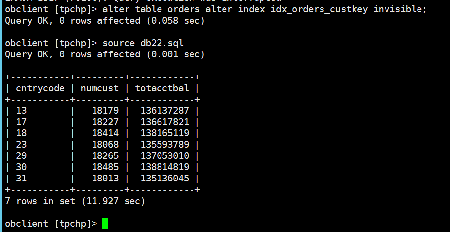 [Question]: TPCH测试sql22加索引查询异常变慢 · Issue #1227 · oceanbase/oceanbase ...