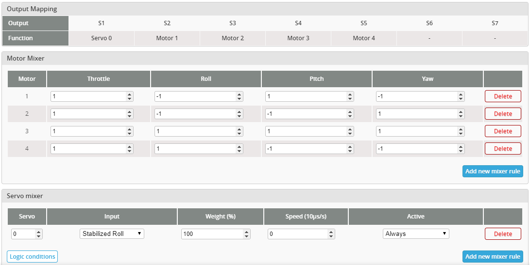 Mixer gui hows output incorectly · Issue #981 · iNavFlight/inav-configurator · GitHub