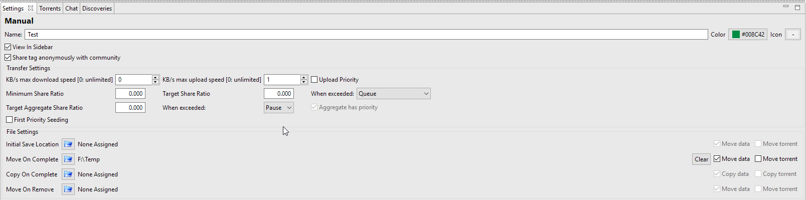 Tag Move On Complete ignoring Move Torrent setting · Issue #1142 · BiglySoftware/BiglyBT · GitHub