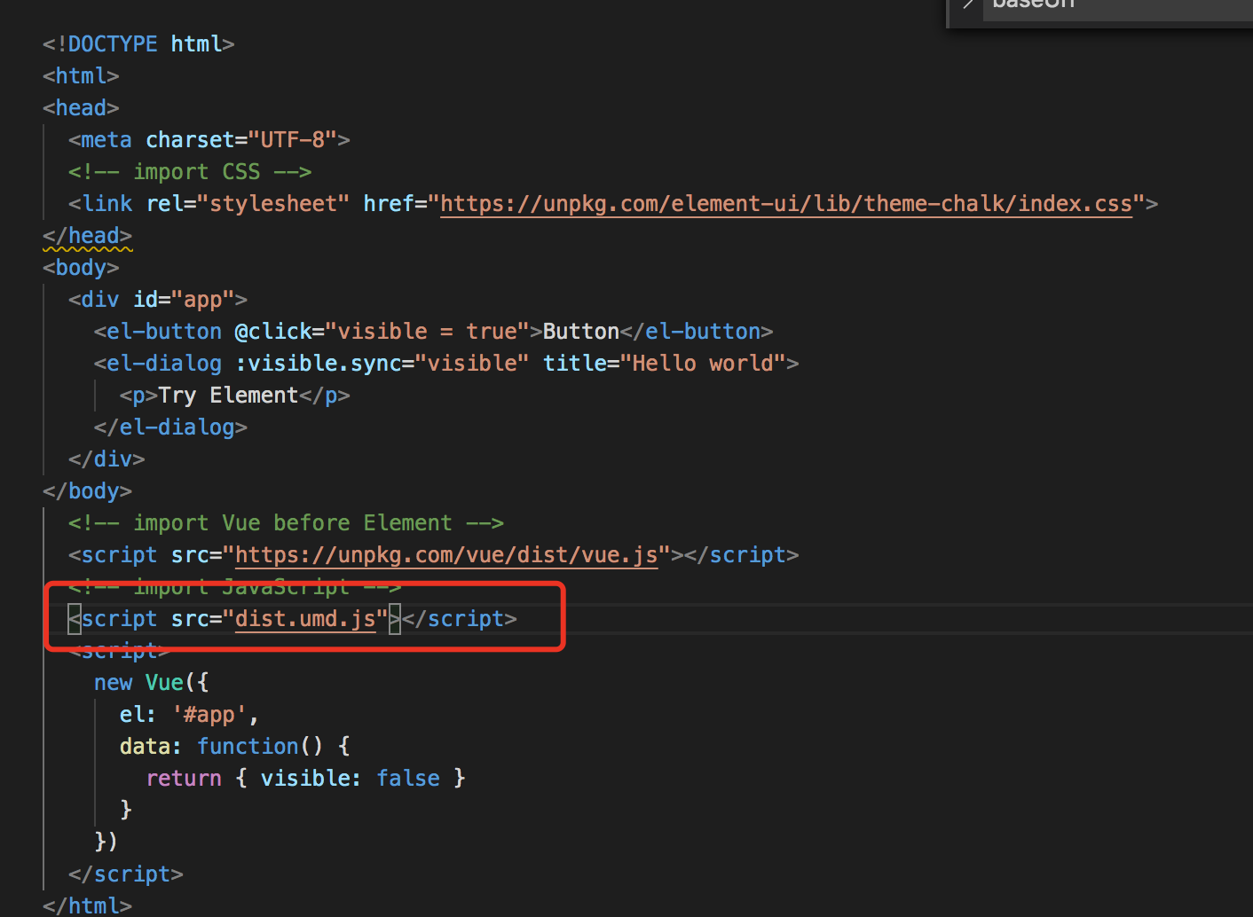 Locally introduce the ui library and report an error Uncaught TypeError ...