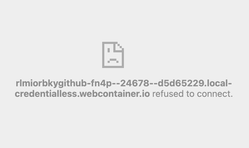 Webcontainer Refused To Connect · Issue 1157 · Stackblitz Webcontainer Core · Github