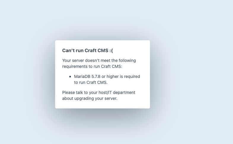 Craft4 - DB requirements checker, mis match version regexp. · Issue #10456 · craftcms/cms · GitHub
