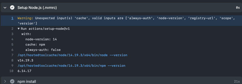 Investigate unexpected input `Warning` message during release build ...