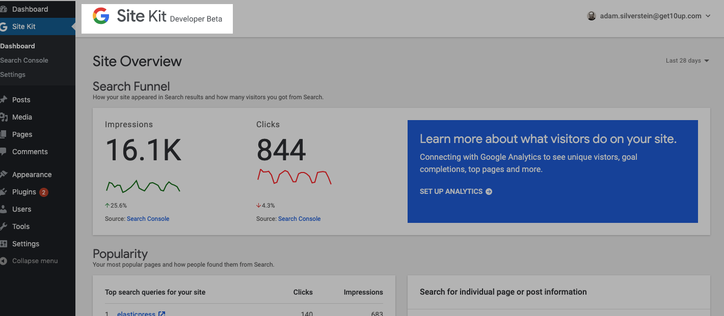 Remove the "Developer Beta" Tag · Issue #587 · google/site-kit-wp · GitHub