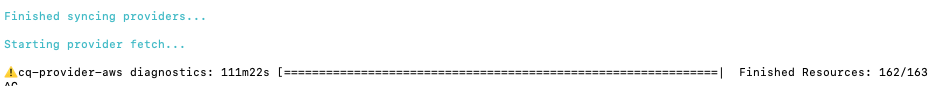 Bug: Fetch duration and diagnostics account are printed too close · Issue #975 · cloudquery ...