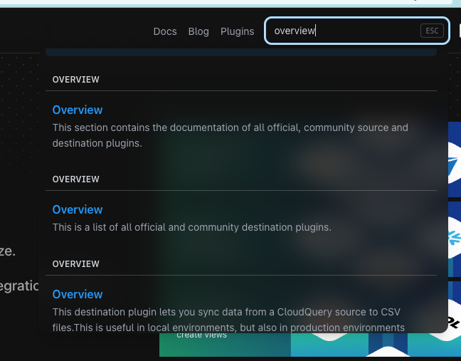 feat(website): Better Website search · Issue #5197 · cloudquery/cloudquery · GitHub