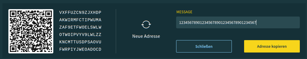 Message for receiving transaction with QR code scan is limited to 37 characters · Issue #276 ...