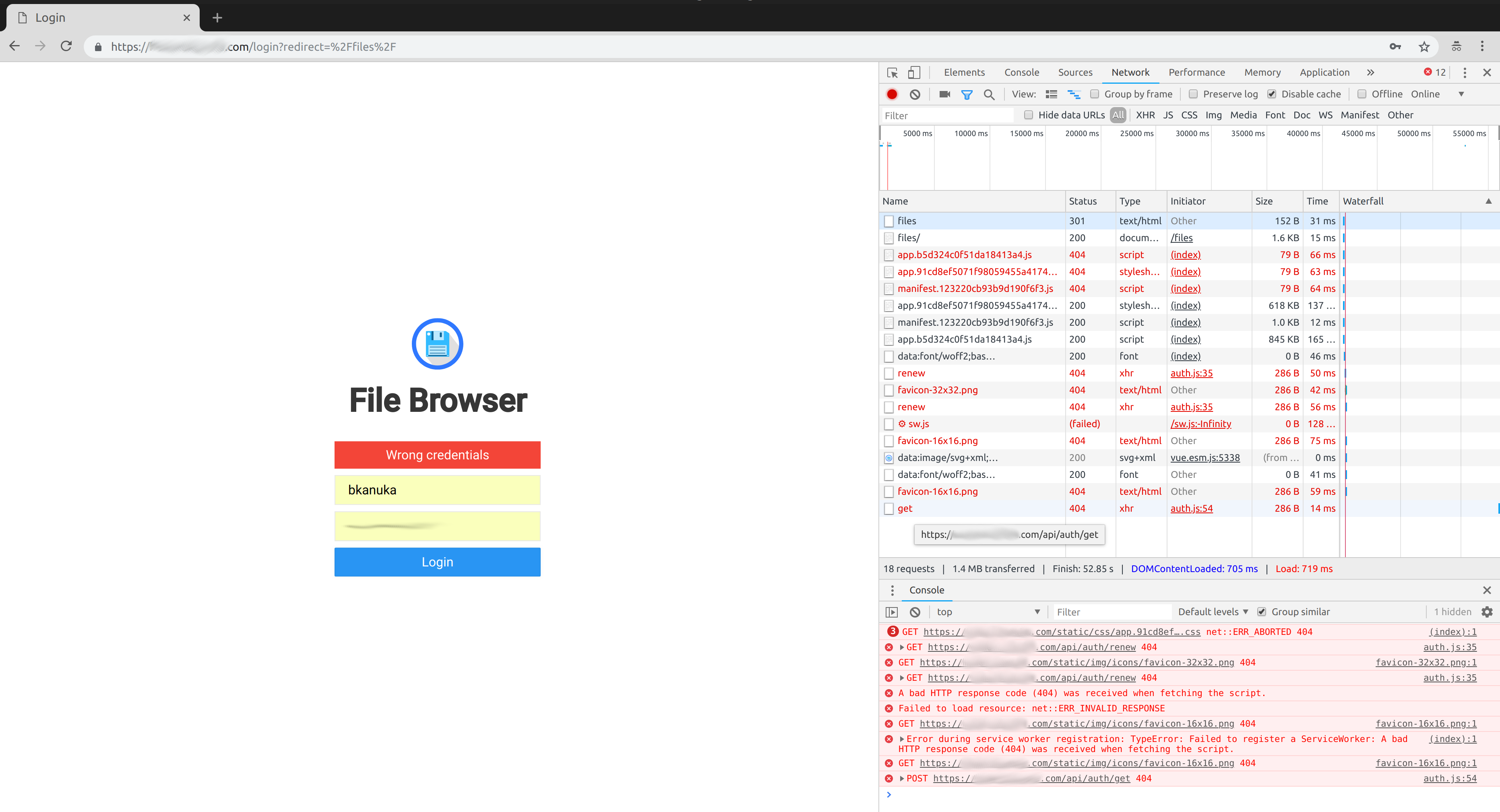 Baseurl Not Longer Honored When In Url Of Static Assets · Issue 522 · Filebrowserfilebrowser