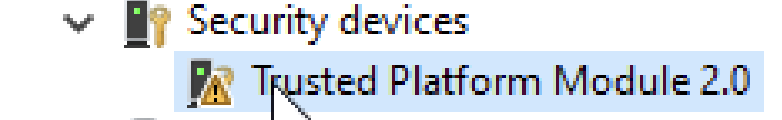 Trusted Platform Module 2.0 - This device cannot find enough free resources that it can use ...