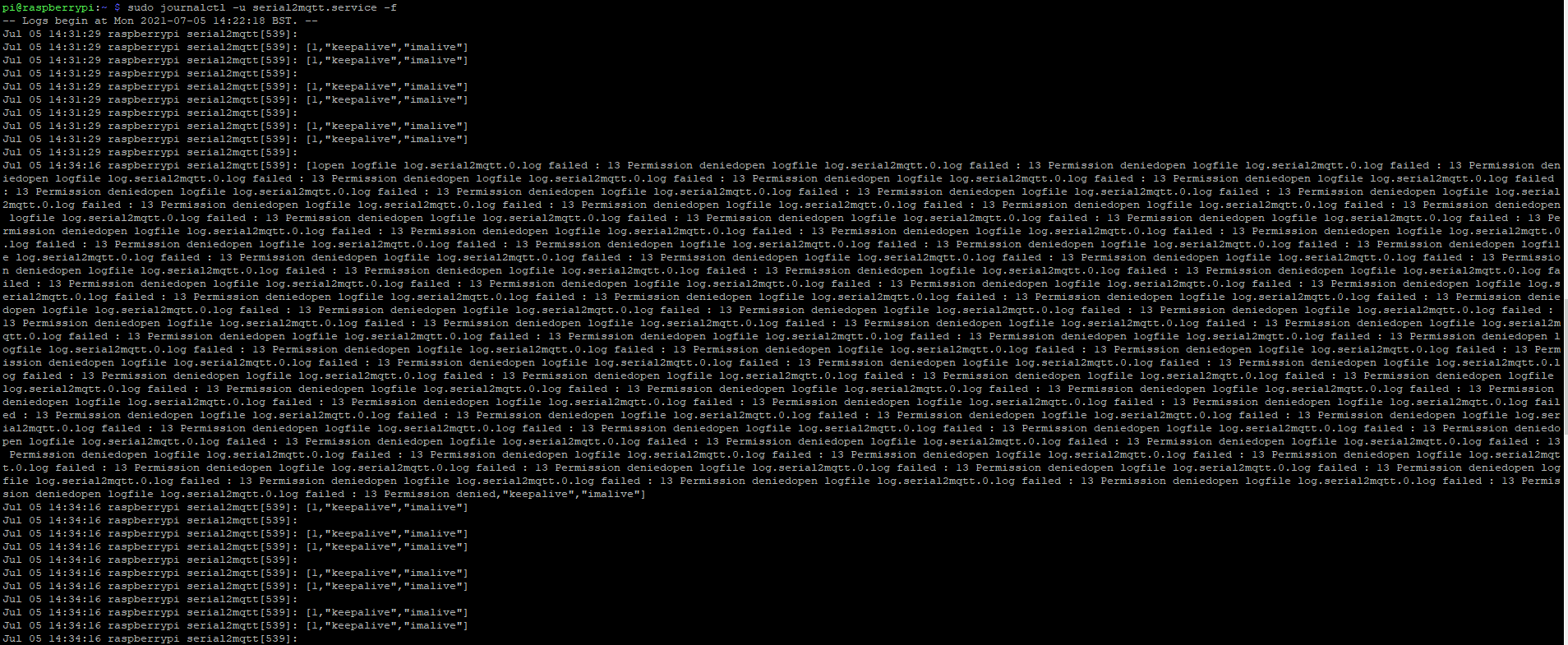 Starting a serial2mqtt service - ignoring serial2mqtt.json configuration · Issue #43 · vortex314 ...