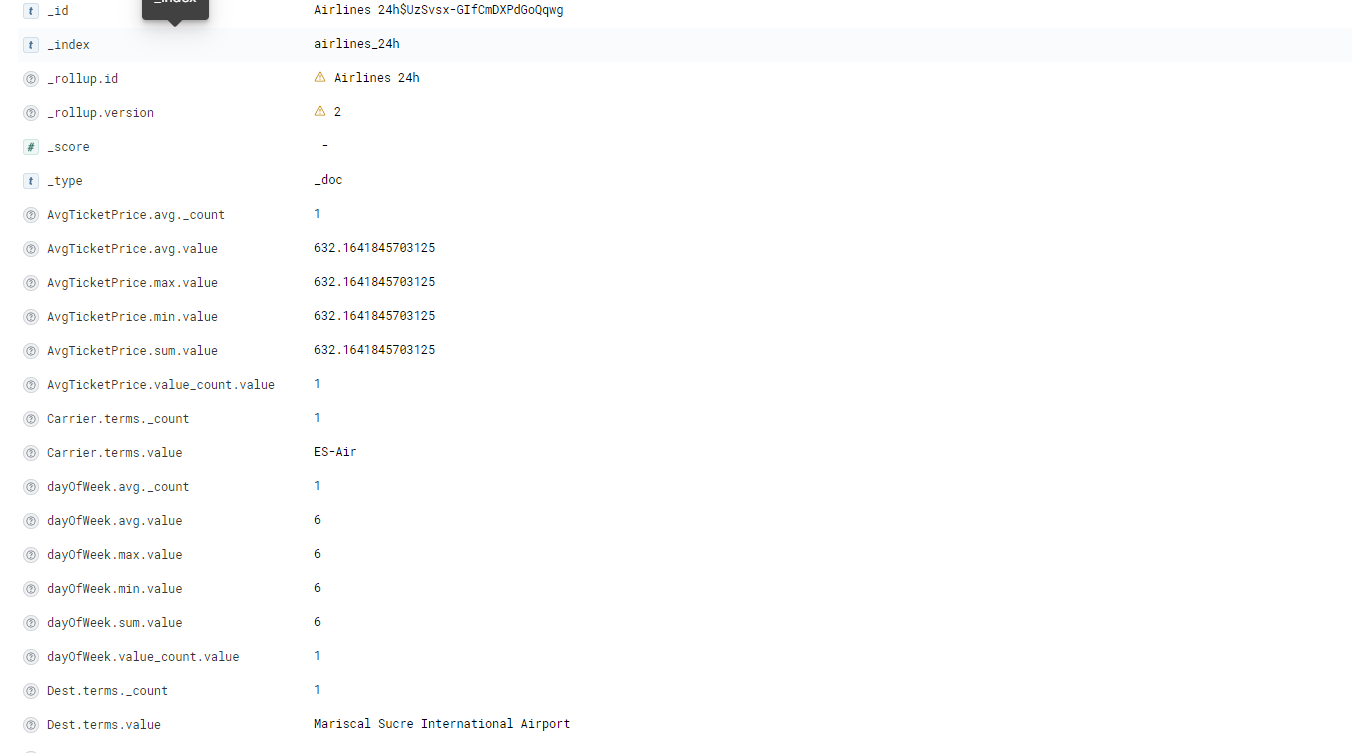 The Object structure of JSON with objects is flattened in Kibana DIscover table and JSON view ...