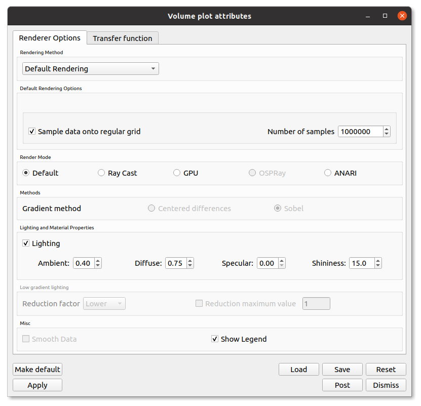 Expose render mode settings for the default volume rendering method · Issue #18671 · visit-dav ...