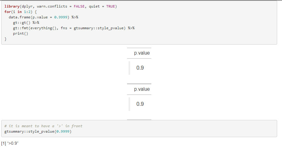 Formatting error using `fmt()` when formatted value has a `>` and is printed in a loop · Issue ...