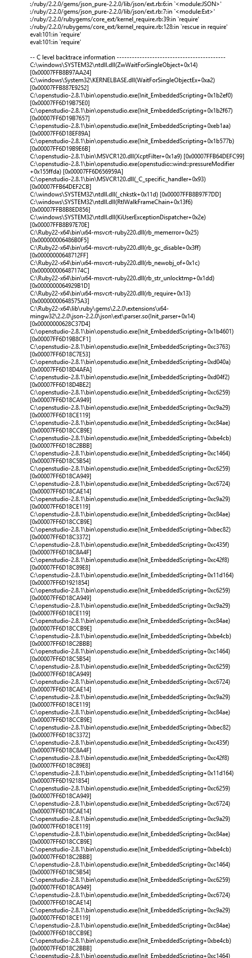 Openstudio 2.8.1 crashing after clean install ("Measure Manager has crashed") · Issue #3686 ...
