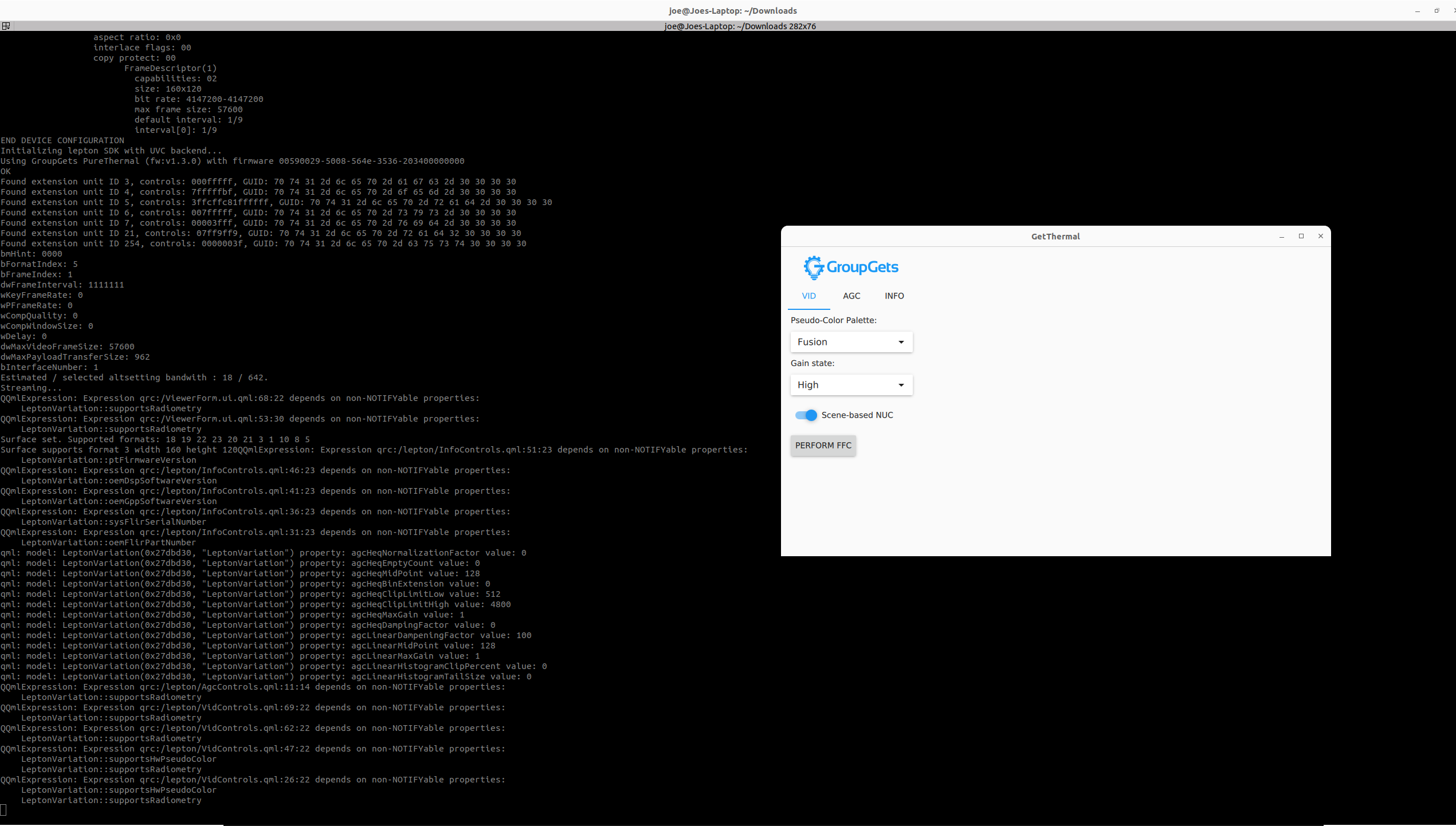 Everything except the Image · Issue #60 · groupgets/GetThermal · GitHub