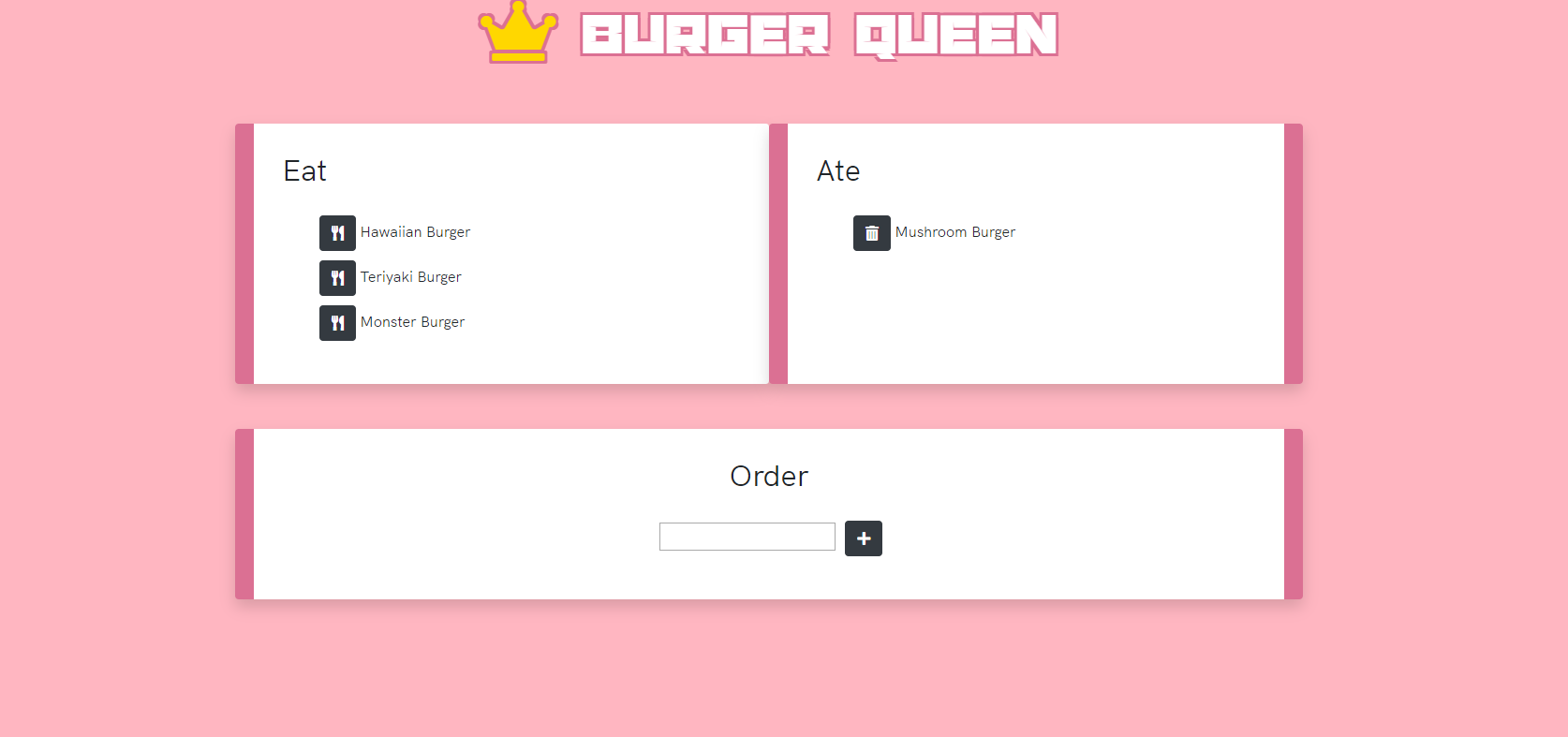 GitHub - passionfruition/Burger-Queen