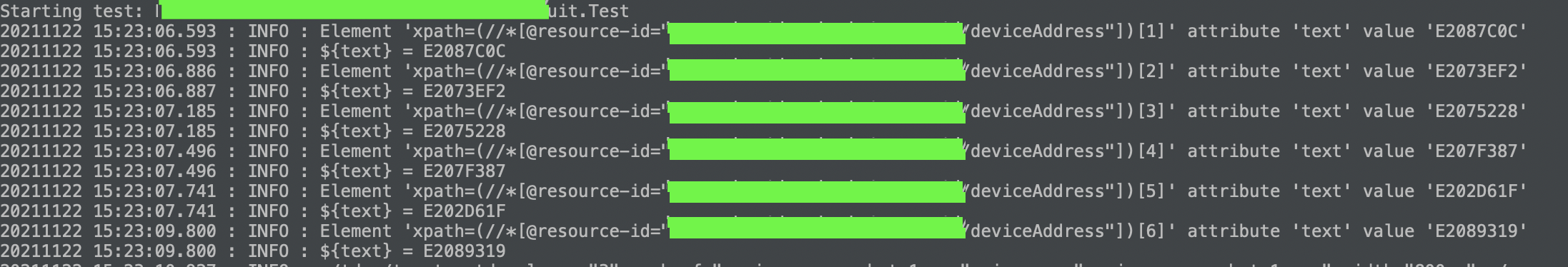 RecyclerView : Element id is not Visible in Appium Desktop if 2nd Page is drawn and giving error ...