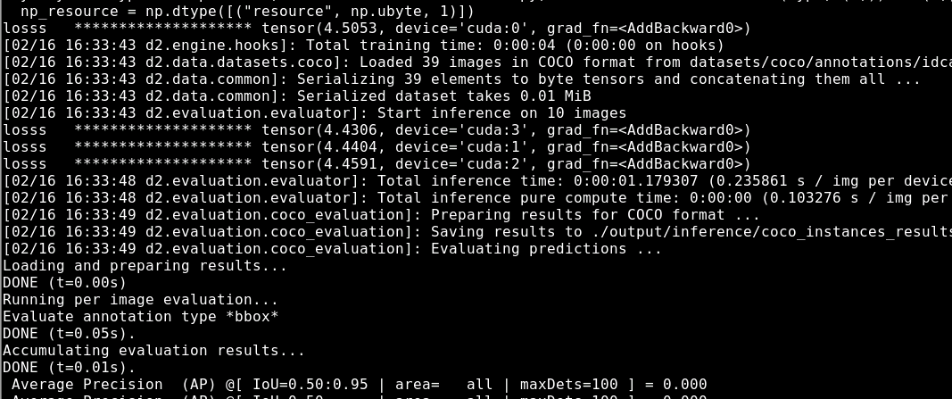 训练过程出错, · Issue #4802 · facebookresearch/detectron2 · GitHub