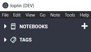 Carret for Notebook and Tags in SideBar · Issue #4235 · laurent22/joplin · GitHub
