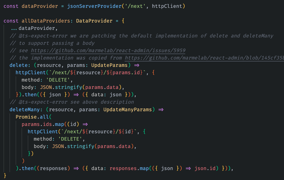 Support payload for Delete mutations · Issue #5959 · marmelab/react-admin · GitHub