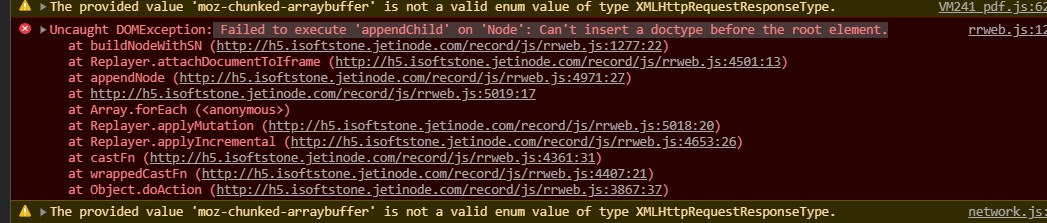 iframe引用pdfjs文件的路径，播放报错 · Issue #546 · rrweb-io/rrweb · GitHub