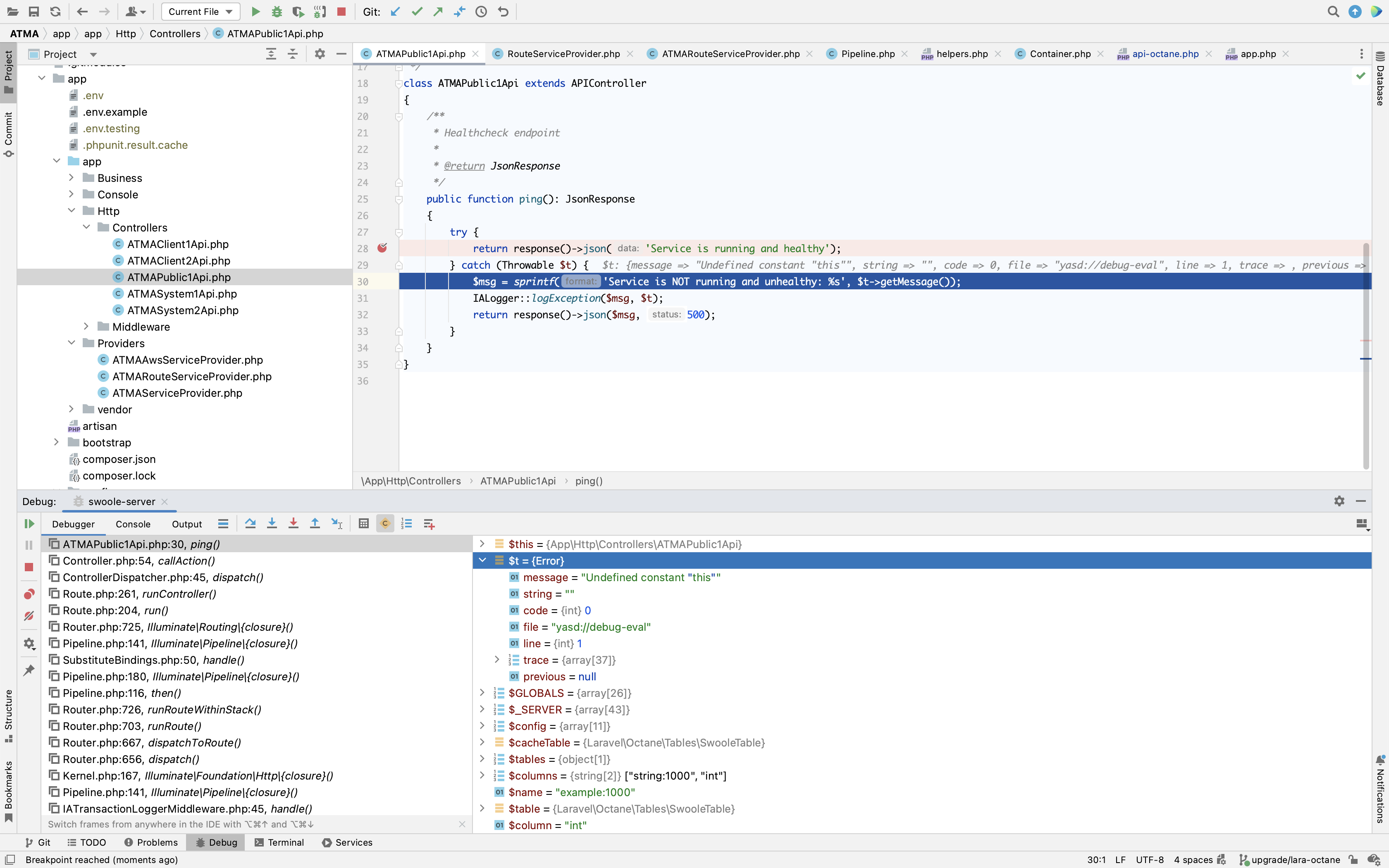 Undefined constant "request" · Issue #172 · swoole/yasd · GitHub