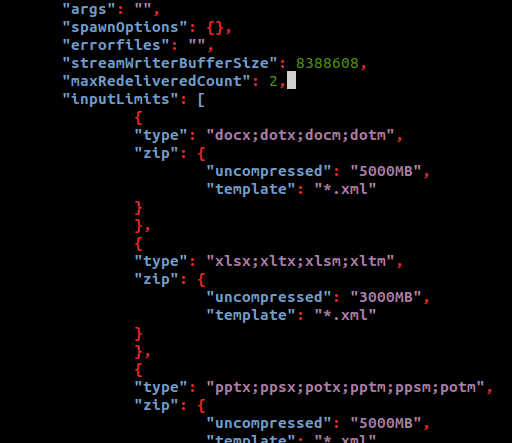 Not opening documents of size more than 100mb. · Issue #685 · ONLYOFFICE/DocumentServer · GitHub