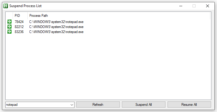 GitHub - HentaiRyuu/SuspendProcessGUI.ahk: Suspend Process With Gui