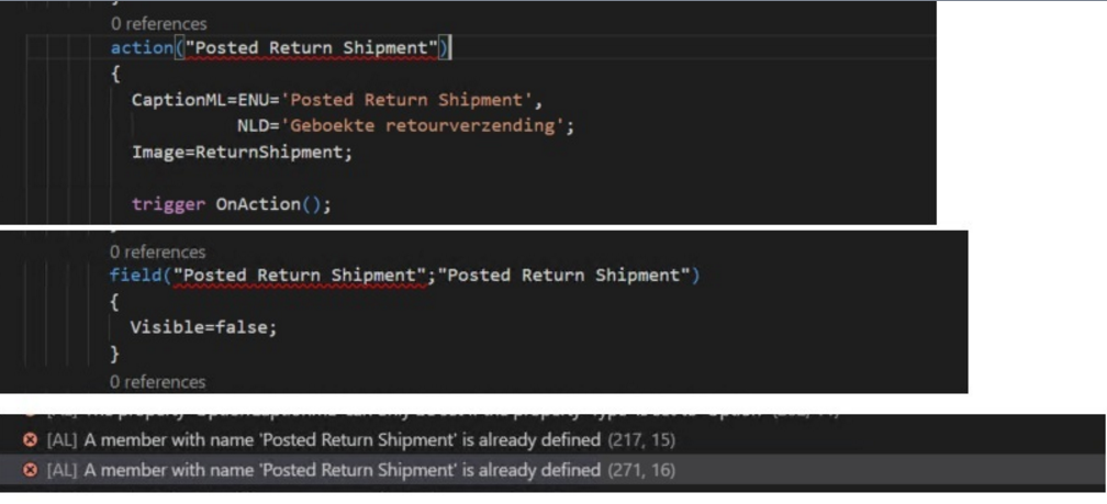 Same Action & field Name · Issue #411 · microsoft/AL · GitHub