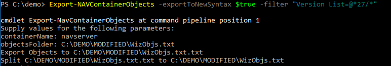 Export-NAVContainerObjects not exporting with new syntax in Oct Preview · Issue #821 · microsoft ...