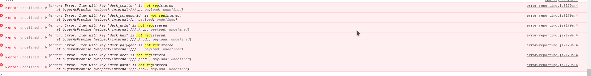 error: Error: Item with key "deck_scatter" is not registered. · Issue ...