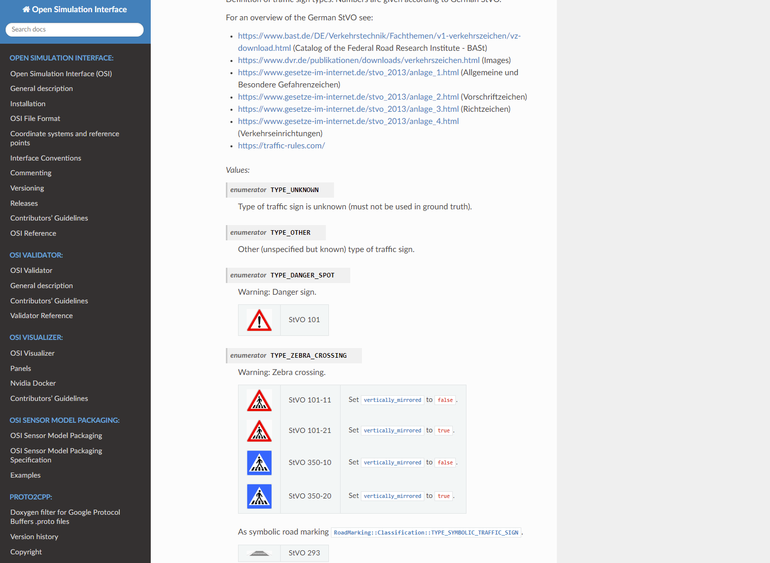 Images of traffic signs missing in documentation · Issue #21 · OpenSimulationInterface/osi ...