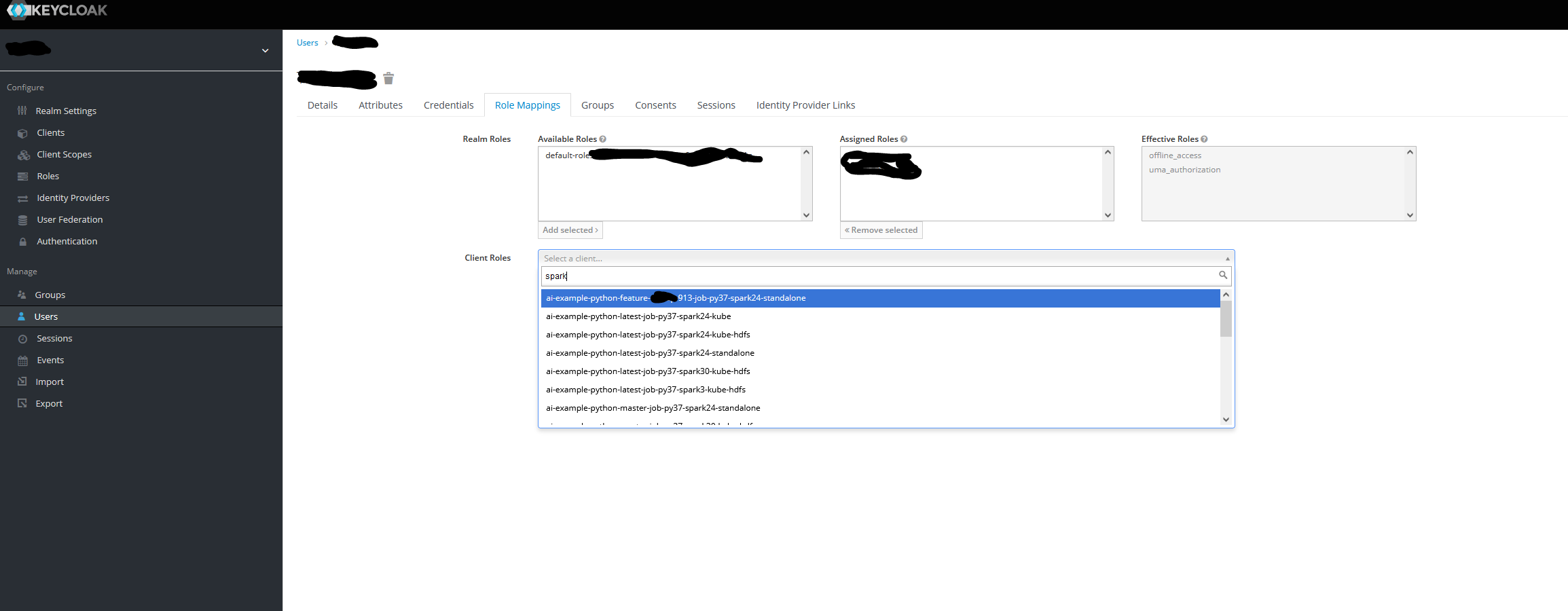 Client Selection on Users Page Impossible in Some Constellations · Issue #18300 · keycloak ...