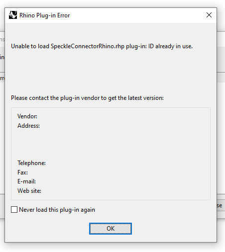 Rhino: investigate errors when loading Rhino inside Revit · Issue #1151 · specklesystems/speckle ...