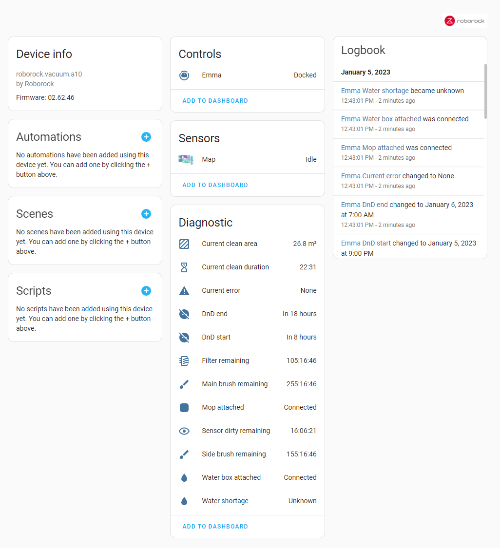 Roborock S6 MAXV · Issue #78 · humbertogontijo/homeassistant-roborock · GitHub