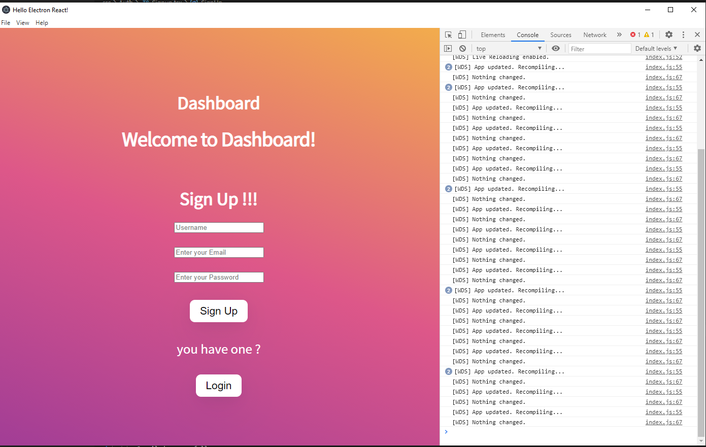 React Refresh Is Infinitly Running And Does Not Refresh My Components · Issue 2704 · Electron