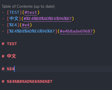 Lower case links in TOC don't work · Issue #312 · yzhang-gh/vscode-markdown · GitHub