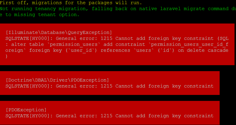 moving multi-tenant laravel from localhost to sever: Database [tenant] not configured. · Issue ...