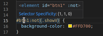 :not() CSS3 selector is misparsed · Issue #169 · microsoft/vscode-css-languageservice · GitHub