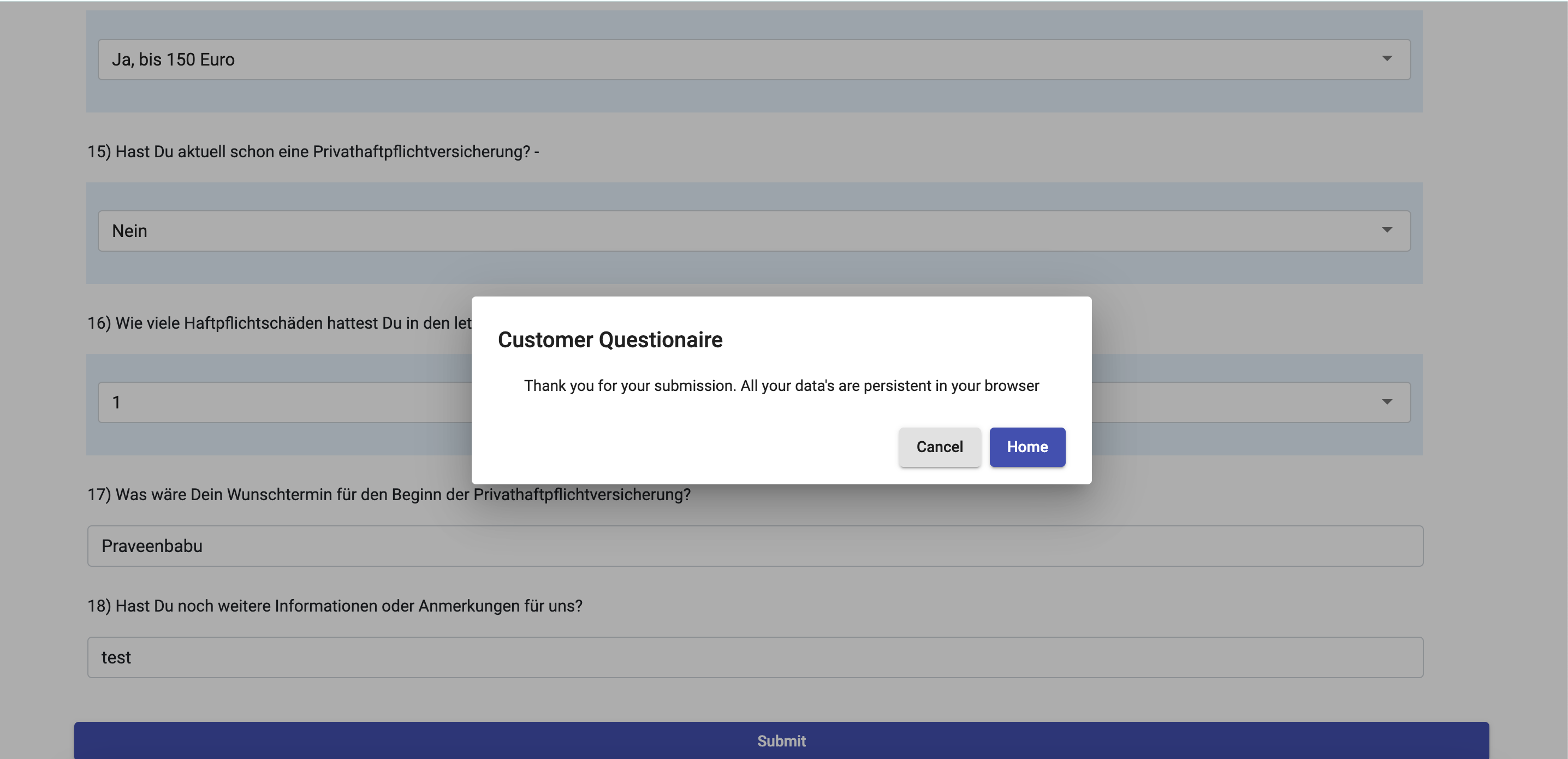 GitHub - pravnviji/angular-questionnaire-challenge: Questionnaire assignment
