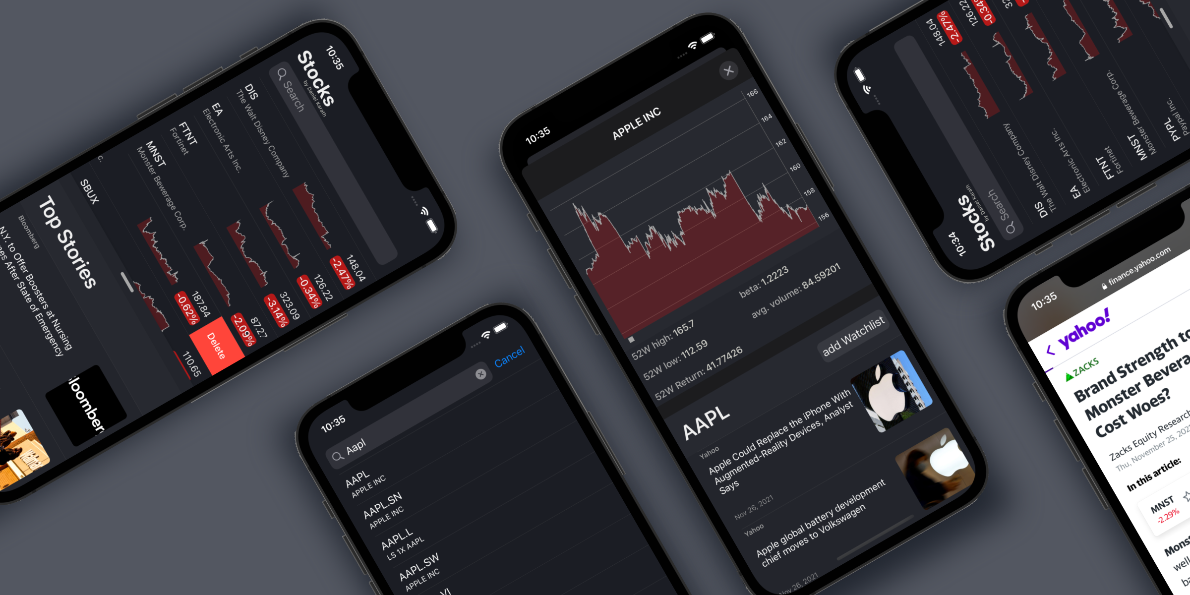 GitHub - danielkarath/Stocks-App-Clone: This is Apple's Stocks app clone made in UIKit using ...