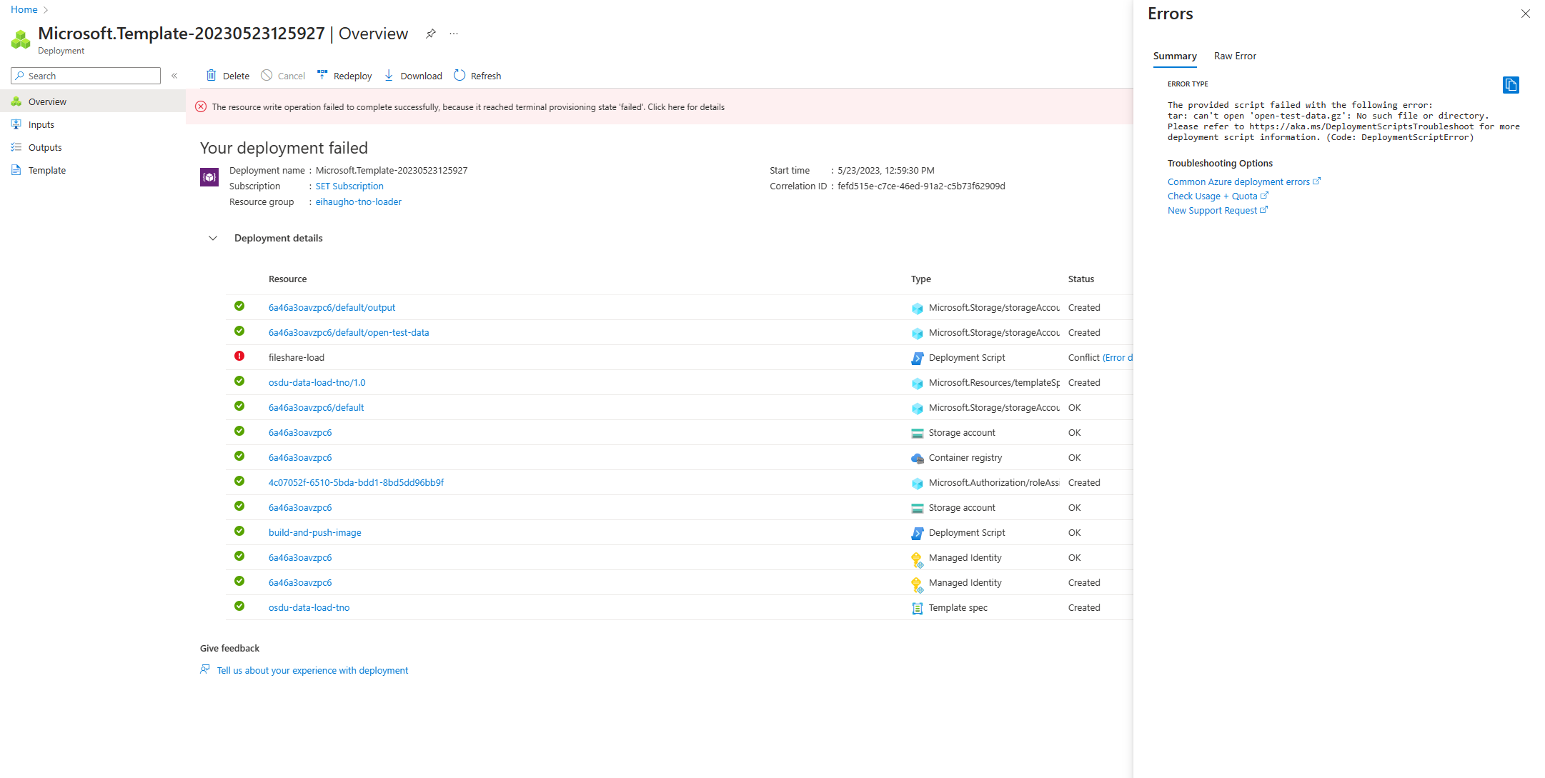 Deployment broken · Issue #20 · Azure/osdu-data-load-tno · GitHub