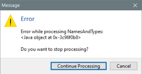 NamesAndTypes java object error on Windows · Issue #4457 · CellProfiler/CellProfiler · GitHub