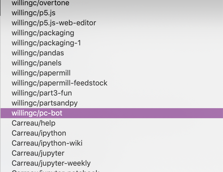 Unable To Save To A Public Github Repo Not Displayed In Dropdown