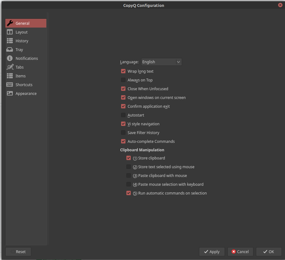 Vi style search doesn't work in tray · Issue #1480 · hluk/CopyQ · GitHub