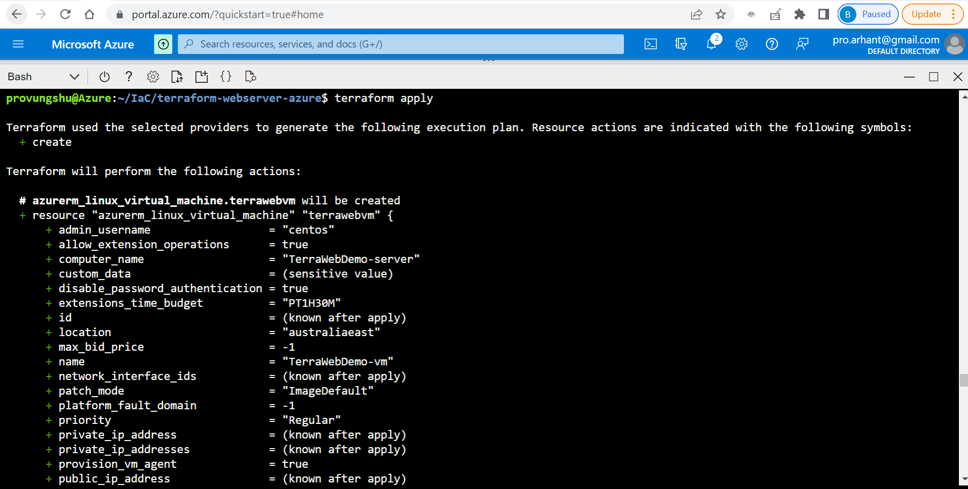GitHub - proarhant/terraform-webserver-azure: Sample webserver ...