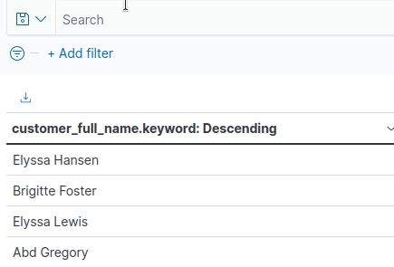 [BUG] Data table vis applies wrong filter when sorted · Issue #4836 · opensearch-project ...