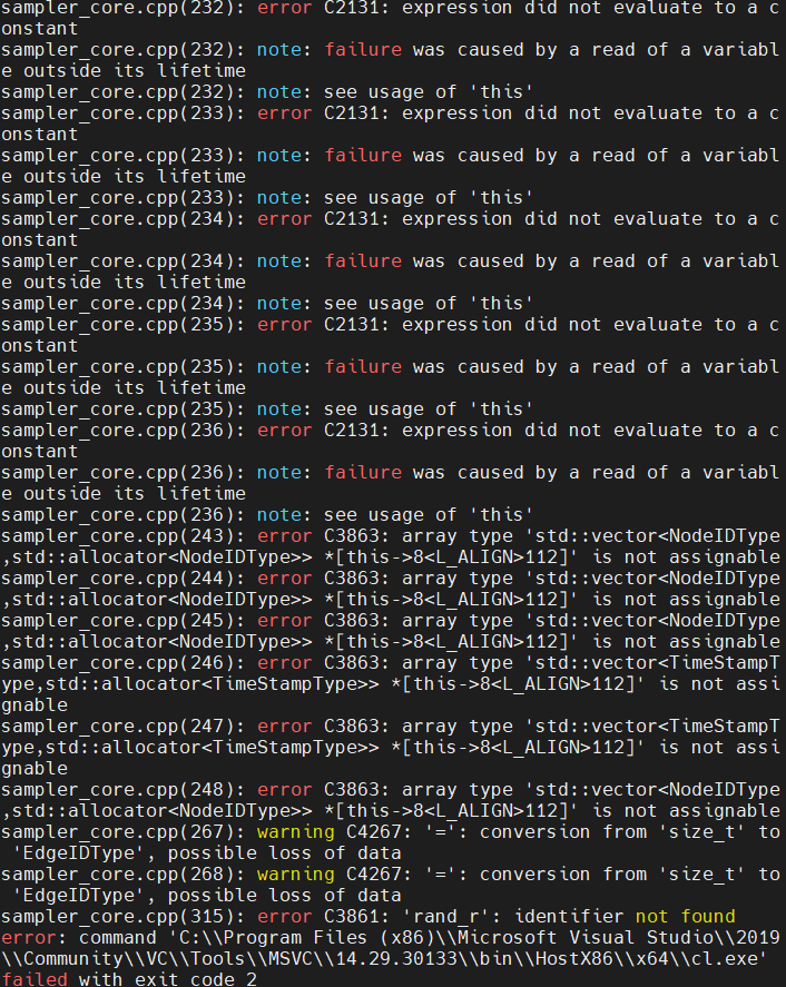 Error C2131 C3863 While Compling Python Setuppy On Windows Python Version 31139 · Issue 3